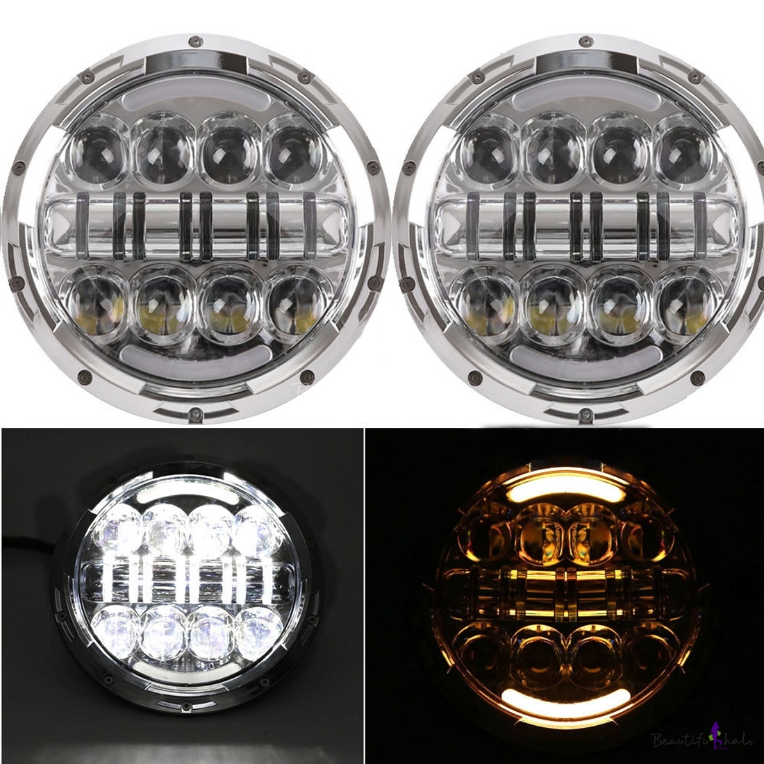 Faruri cu led OSRAM 160w 7''pentru Jeep,Suzuki,Nissan Patrol ...